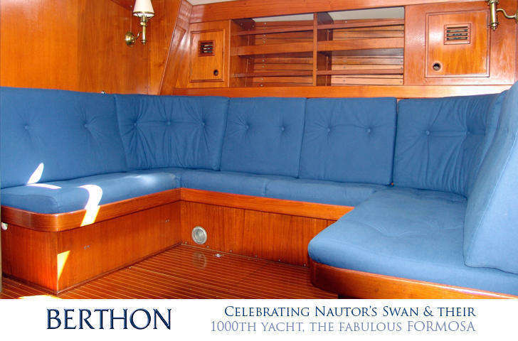 Nautor’s Swan with Jennifer Stewart & their 1000th yacht, FORMOSA