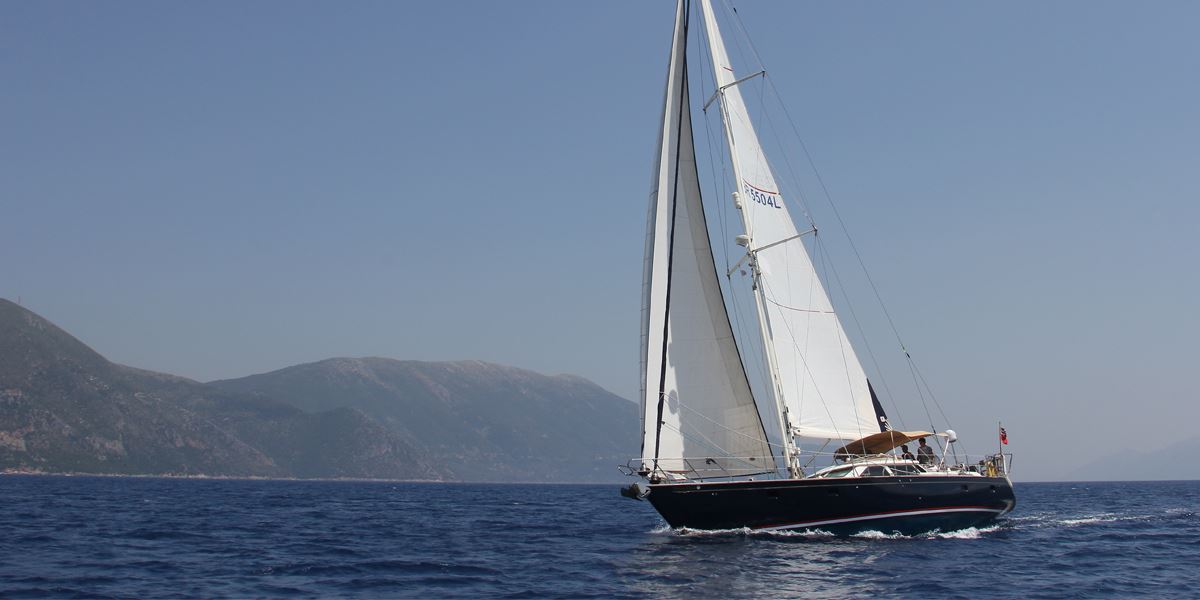 Benchmark bluewater cruising yacht Discovery 55, SHAMANS DRUM is on the ...