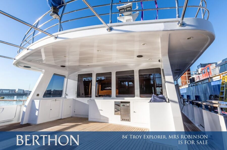 84’ Troy Explorer MRS ROBINSON is for sale - Berthon International