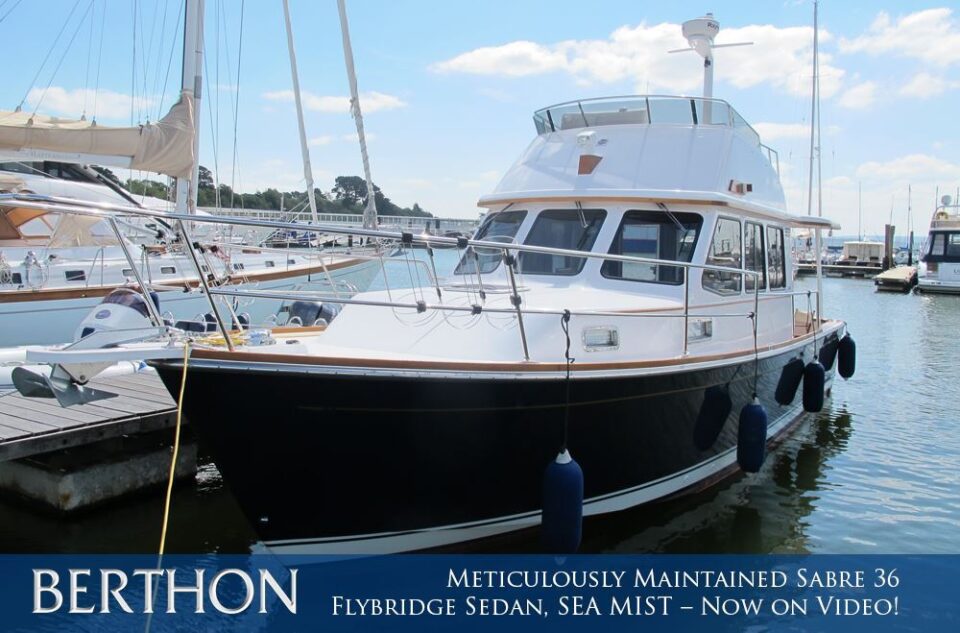 Sabre 36 Flybridge Sedan, SEA MIST – Now on Video! - Berthon International