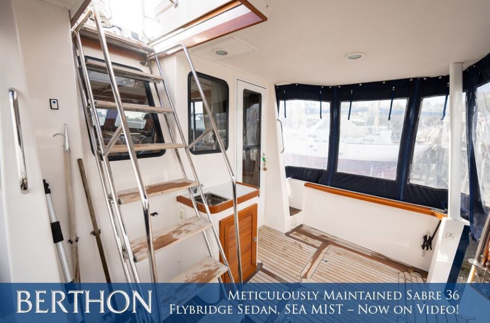 Sabre 36 Flybridge Sedan, SEA MIST – Now on Video! - Berthon International