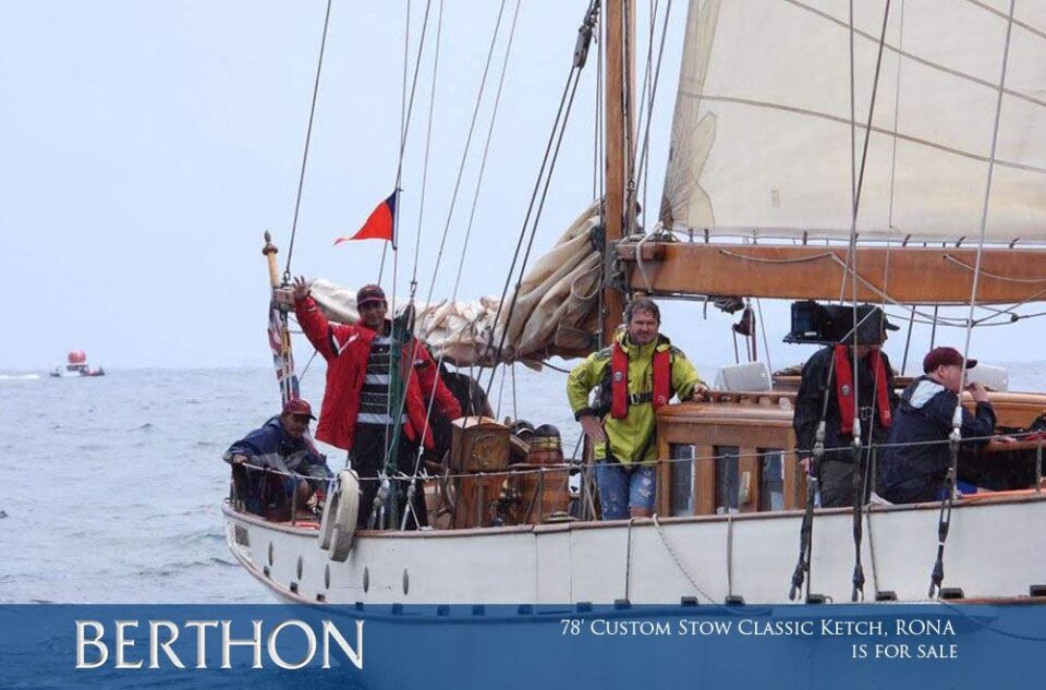 78’ Custom Stow Classic Ketch, RONA is for sale - Berthon International
