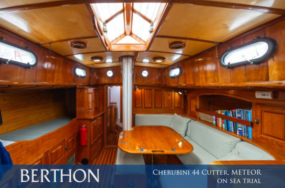 Sailing Elegance - Cherubini 44 Cutter, METEOR on sea trial - Berthon ...