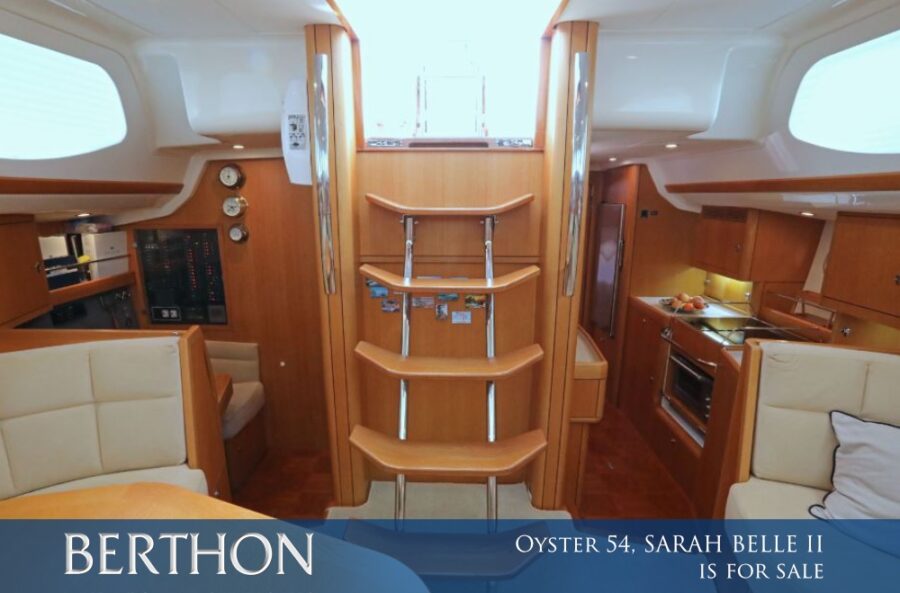 Compact & capable bluewater Oyster 54, SARAH BELLE II is for sale - Berthon International