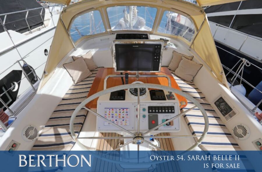 Compact & capable bluewater Oyster 54, SARAH BELLE II is for sale - Berthon International